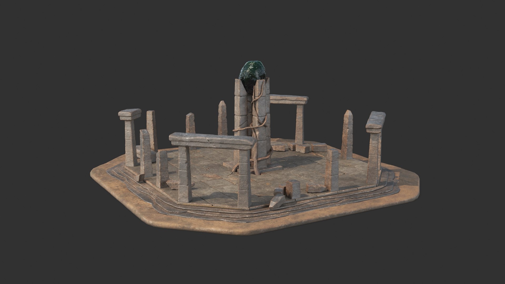 3D Temple - TurboSquid 2028662