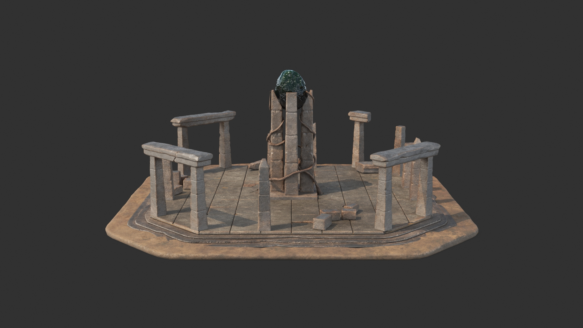 3D Temple - TurboSquid 2028662