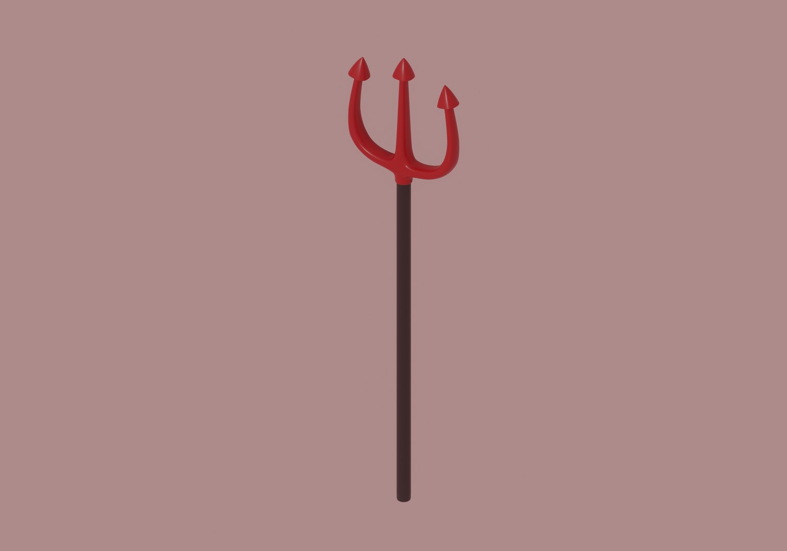 3D Devils Pitchfork Model - TurboSquid 2133319