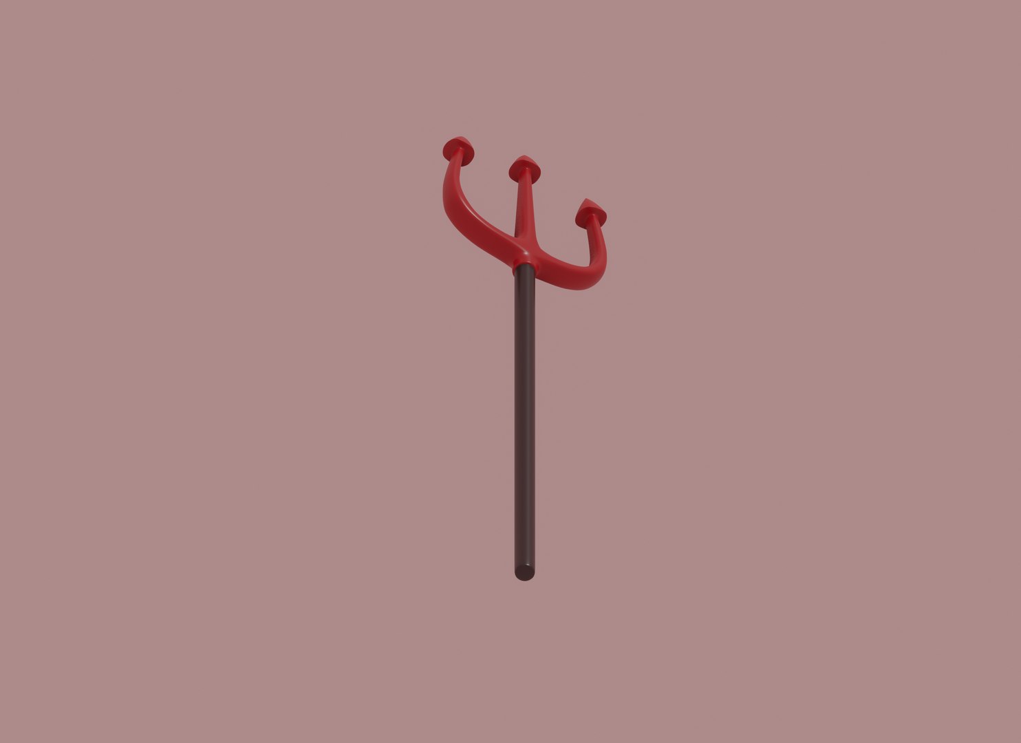 3D Devils Pitchfork Model - TurboSquid 2133319