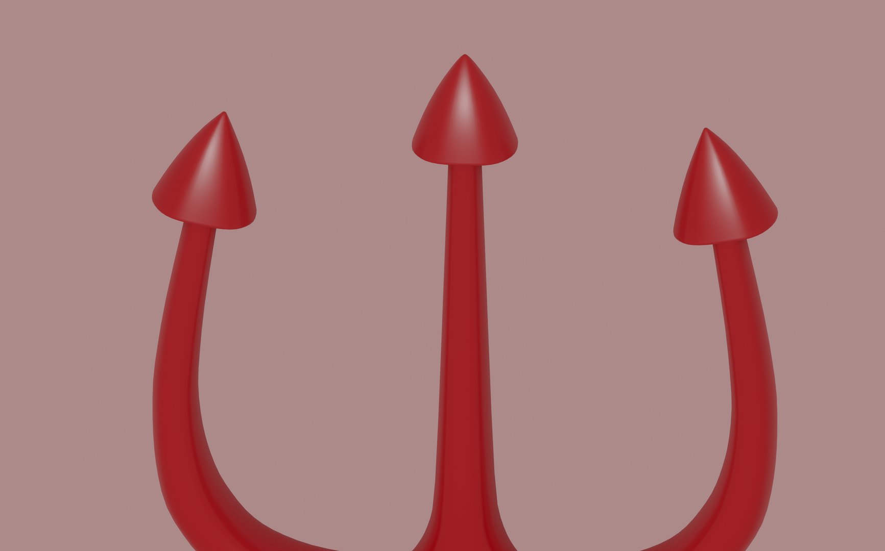3D Devils Pitchfork model - TurboSquid 2133319
