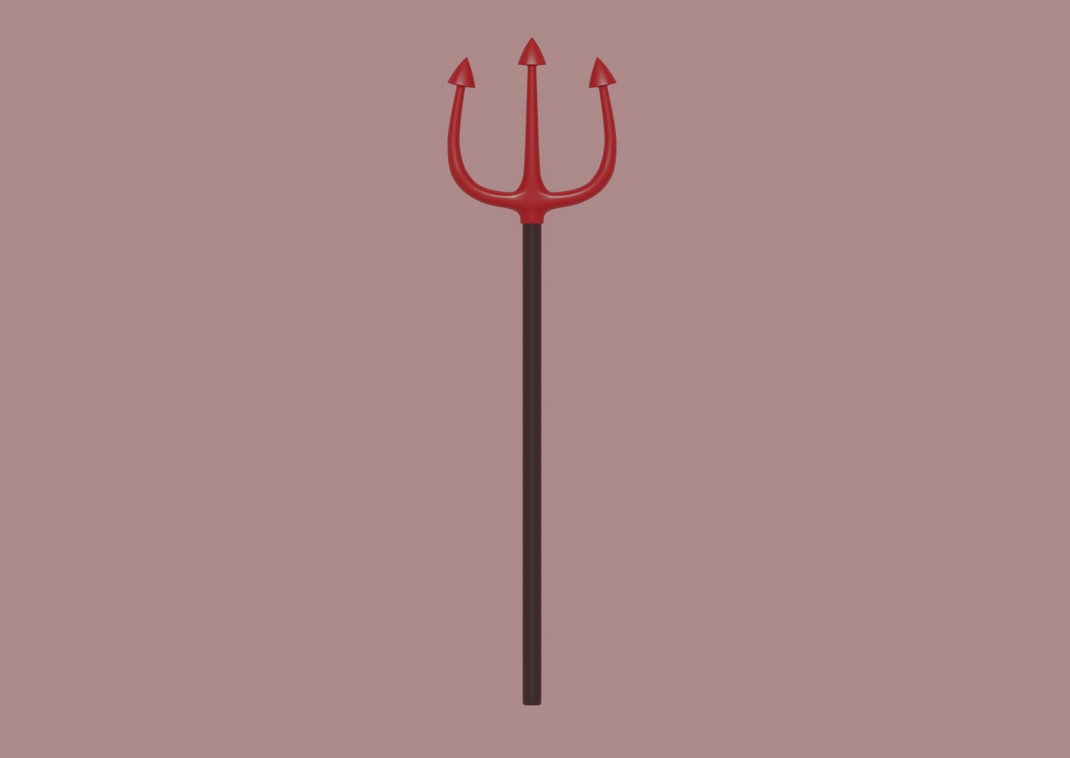 3D Devils Pitchfork Model - TurboSquid 2133319