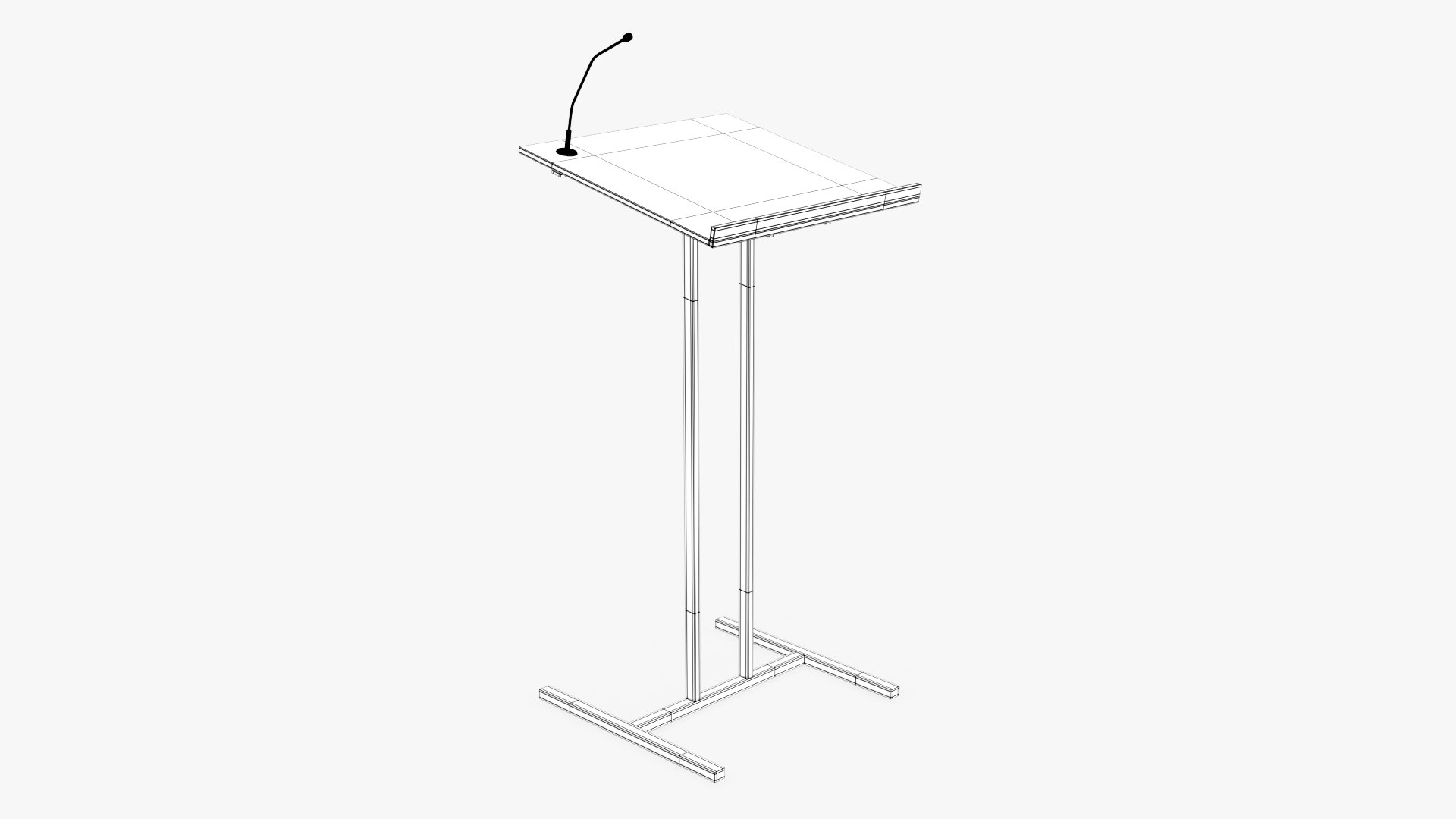 3D Model Lectern 02 - TurboSquid 2129402