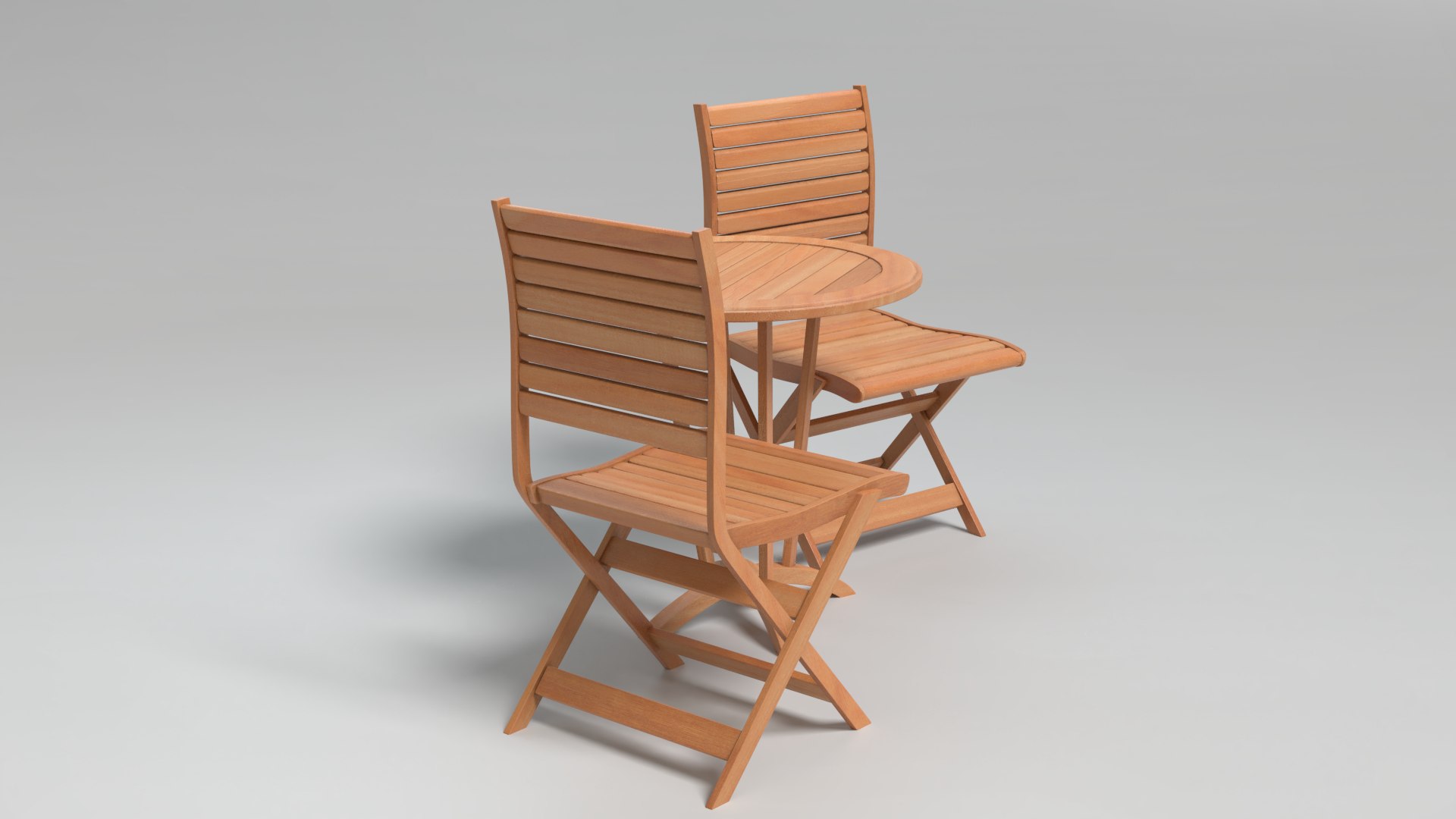 3D Model Bistro Table Chairs - TurboSquid 1512717