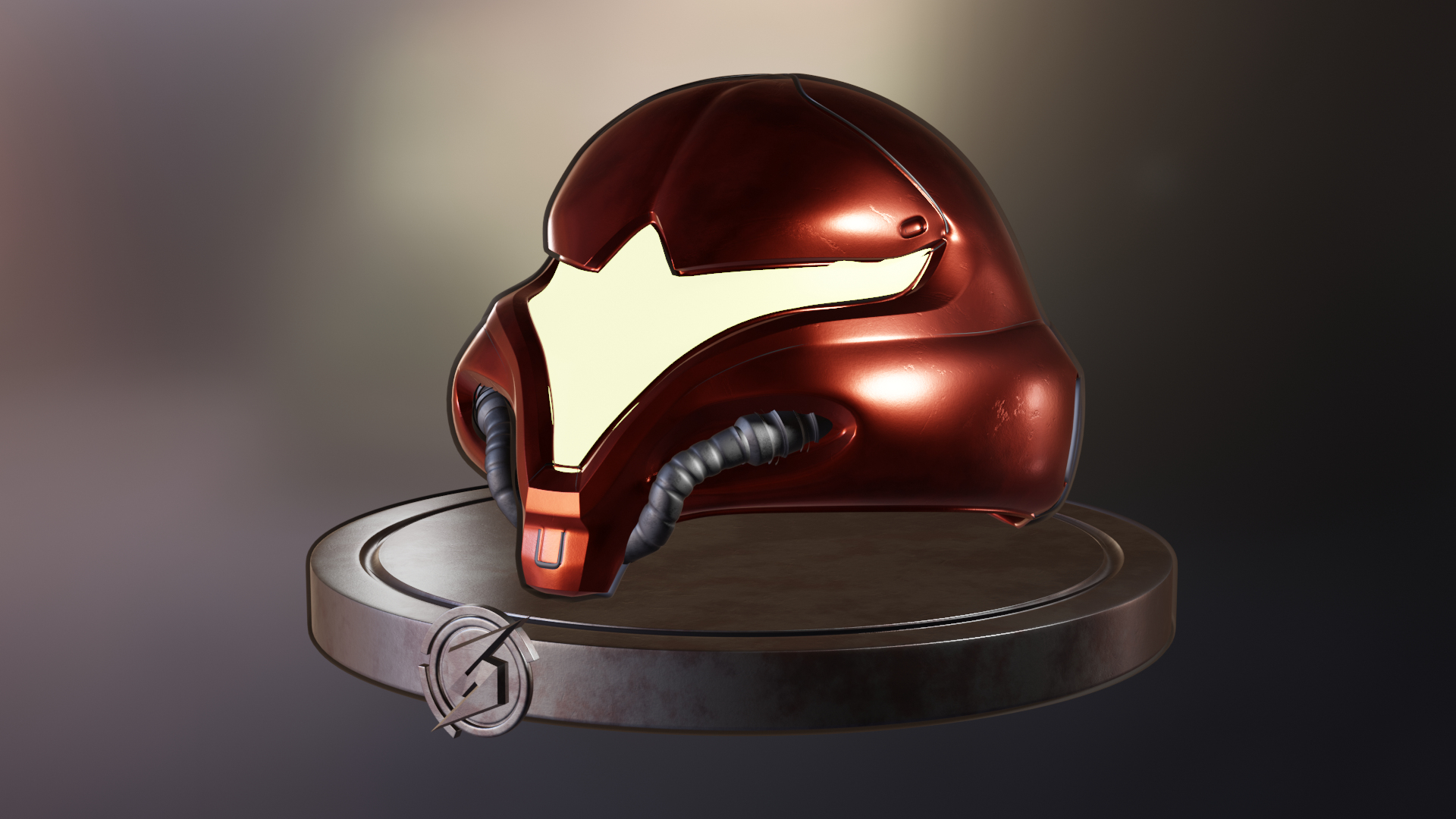 Metroid Samus Aran helmet model - TurboSquid 1754745