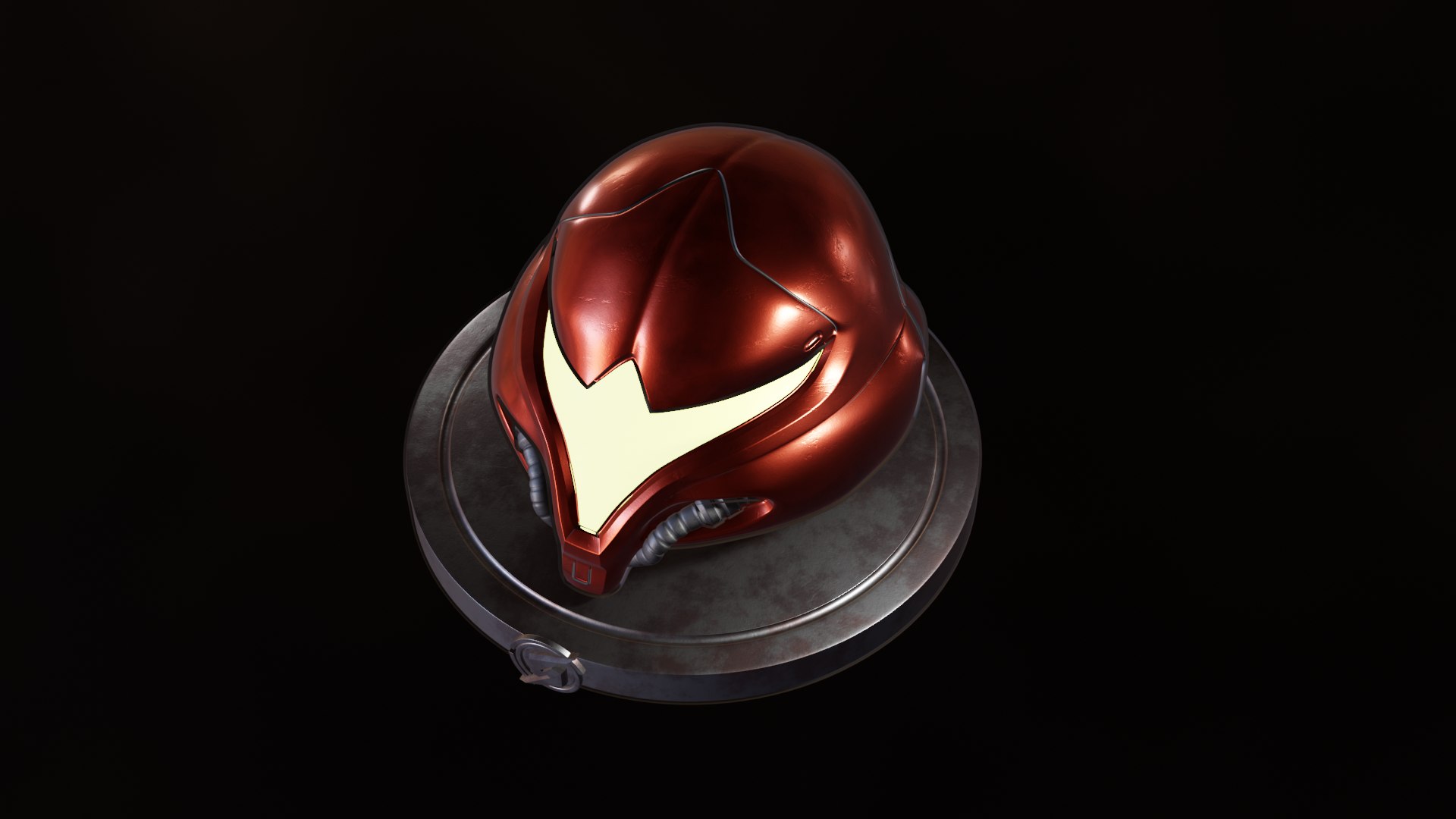 Metroid Samus Aran helmet model - TurboSquid 1754745