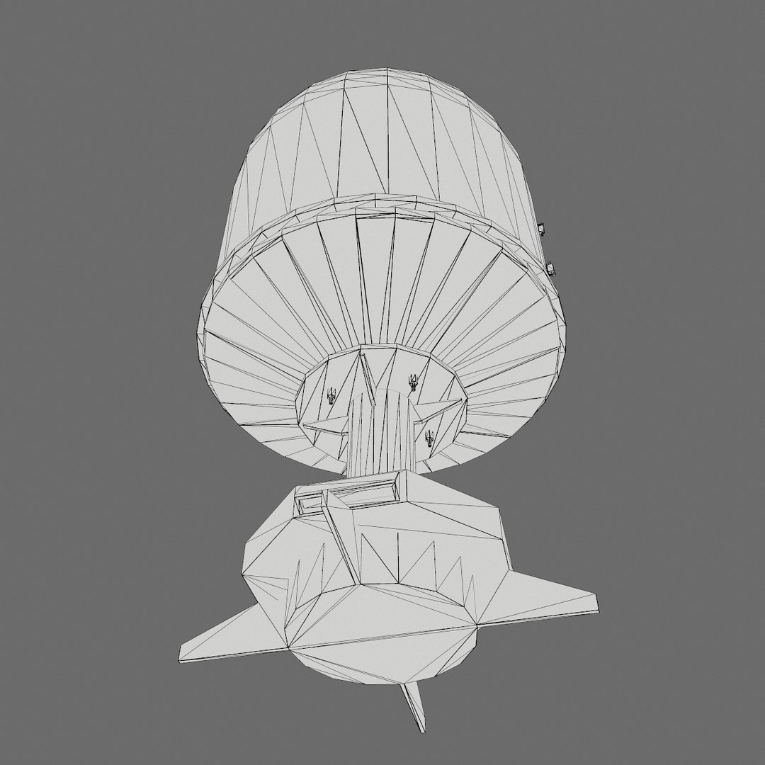 Radome Asset Polys 3d Model