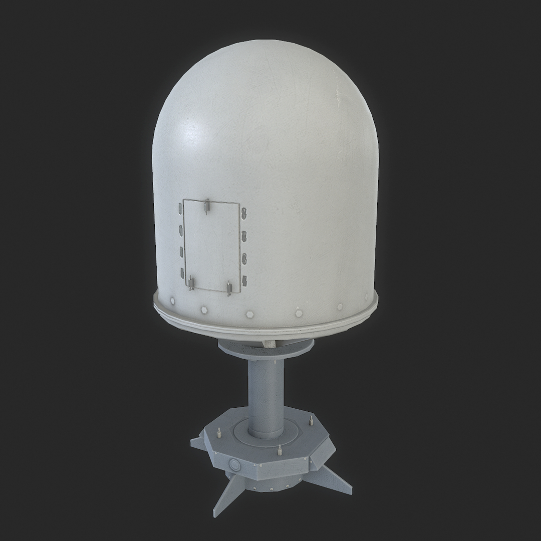 Radome Asset Polys 3d Model