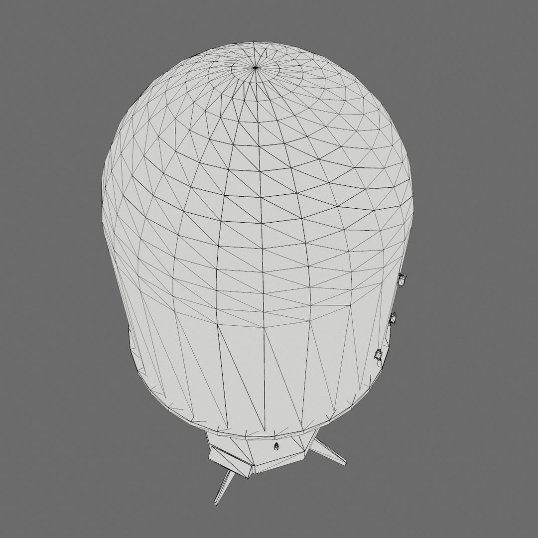 Radome Asset Polys 3d Model