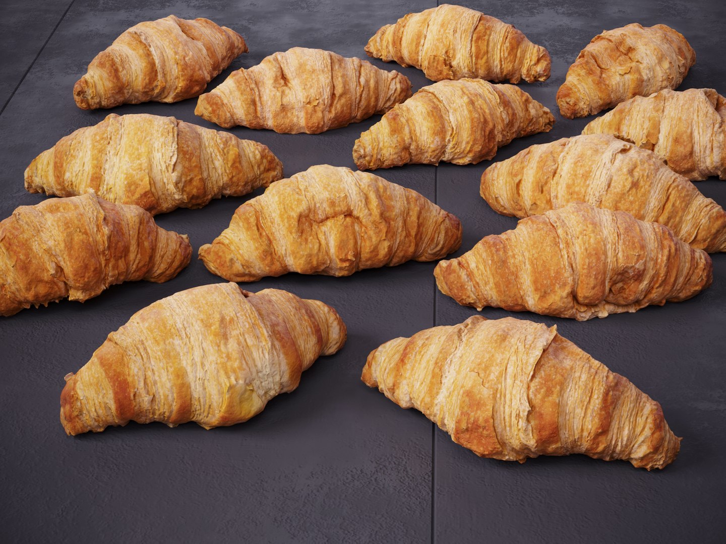 Croissants Mini Butter 3D Model - TurboSquid 2097889
