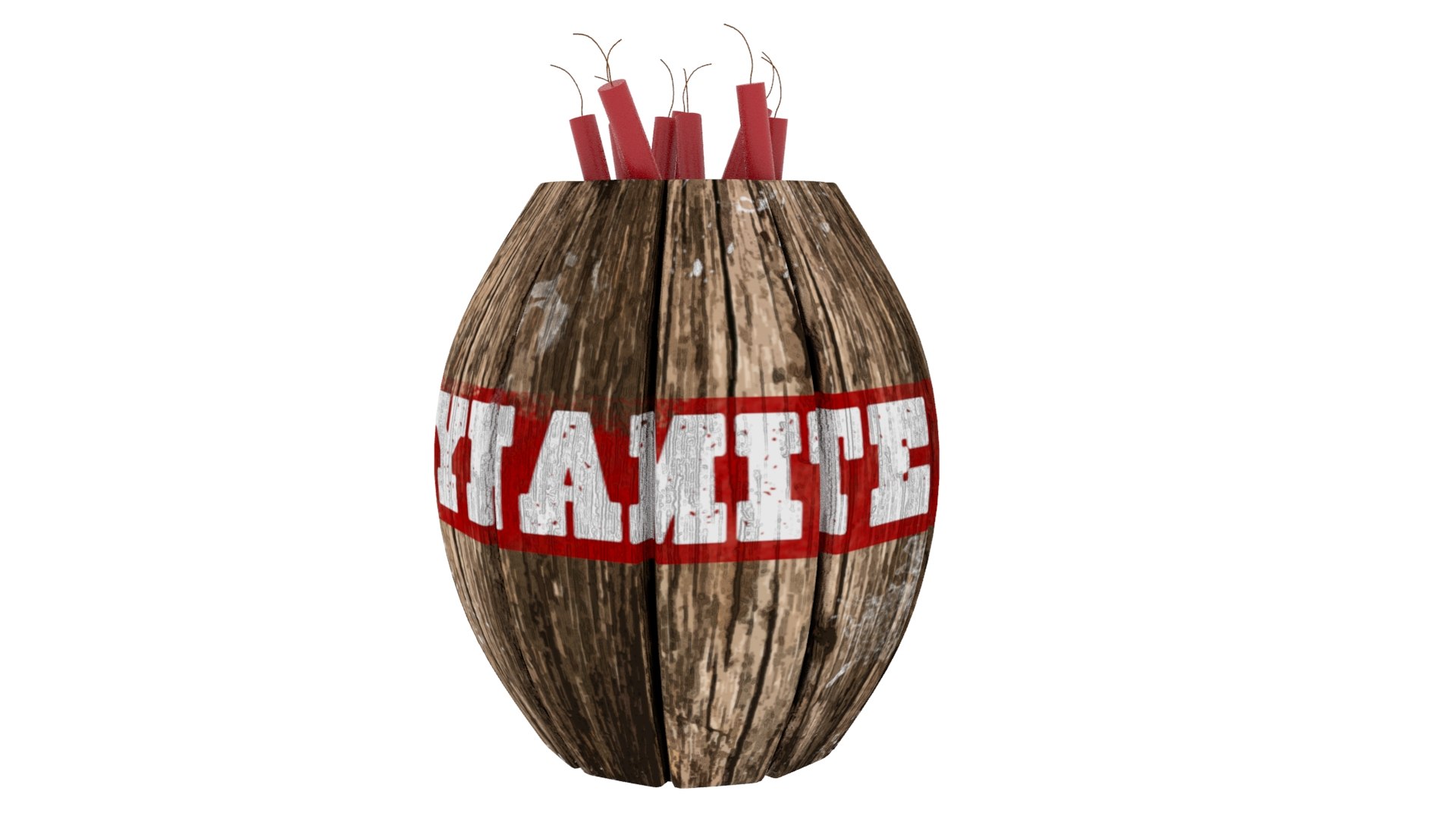 Dynamite barrell 3D model - TurboSquid 1289577