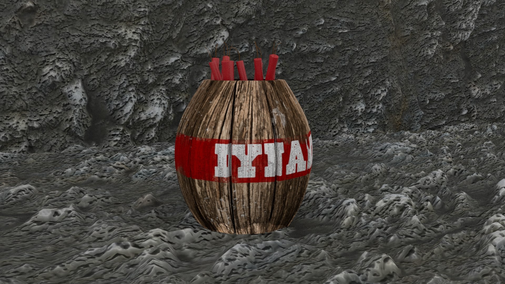 Dynamite barrell 3D model - TurboSquid 1289577