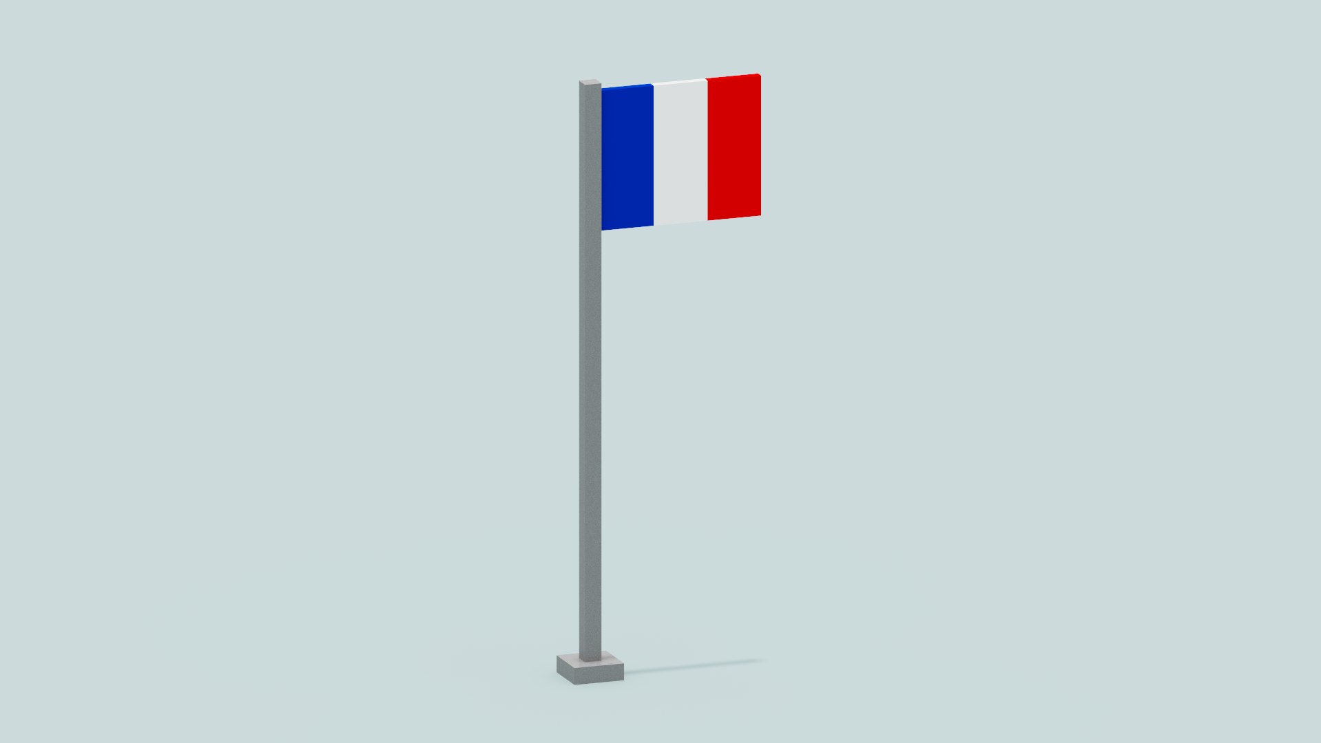 France Flag 3D Model - TurboSquid 1873586