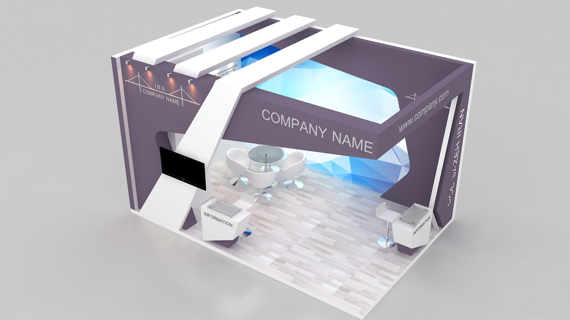 Exhibition 3D Model - TurboSquid 2148795