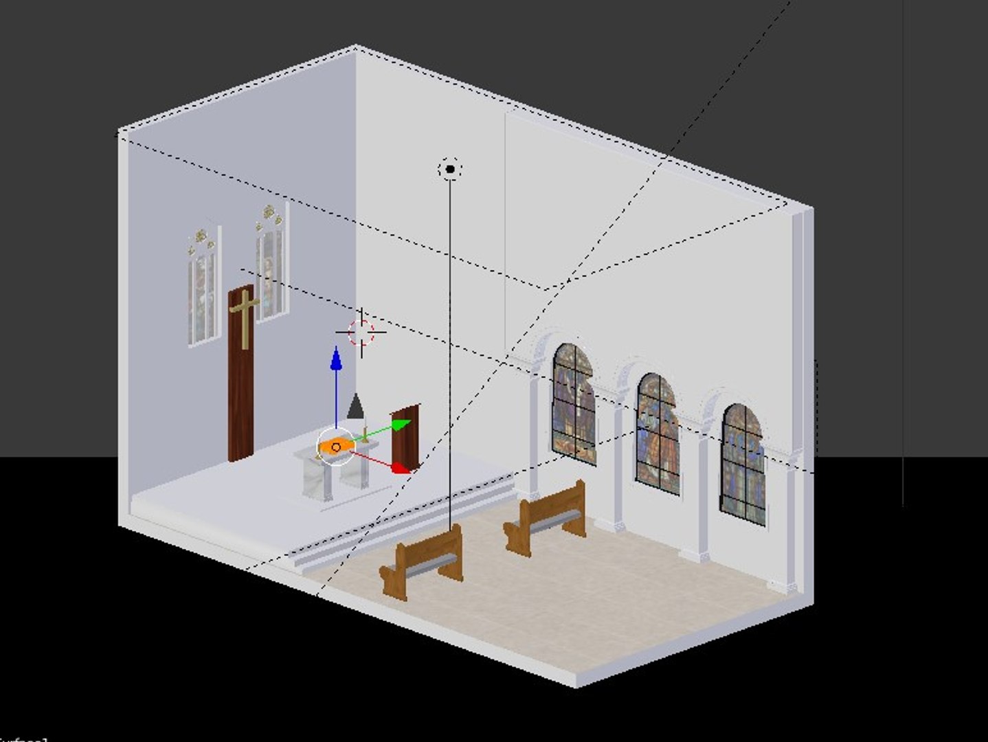 Isometric Church Interior 3D - TurboSquid 2342945