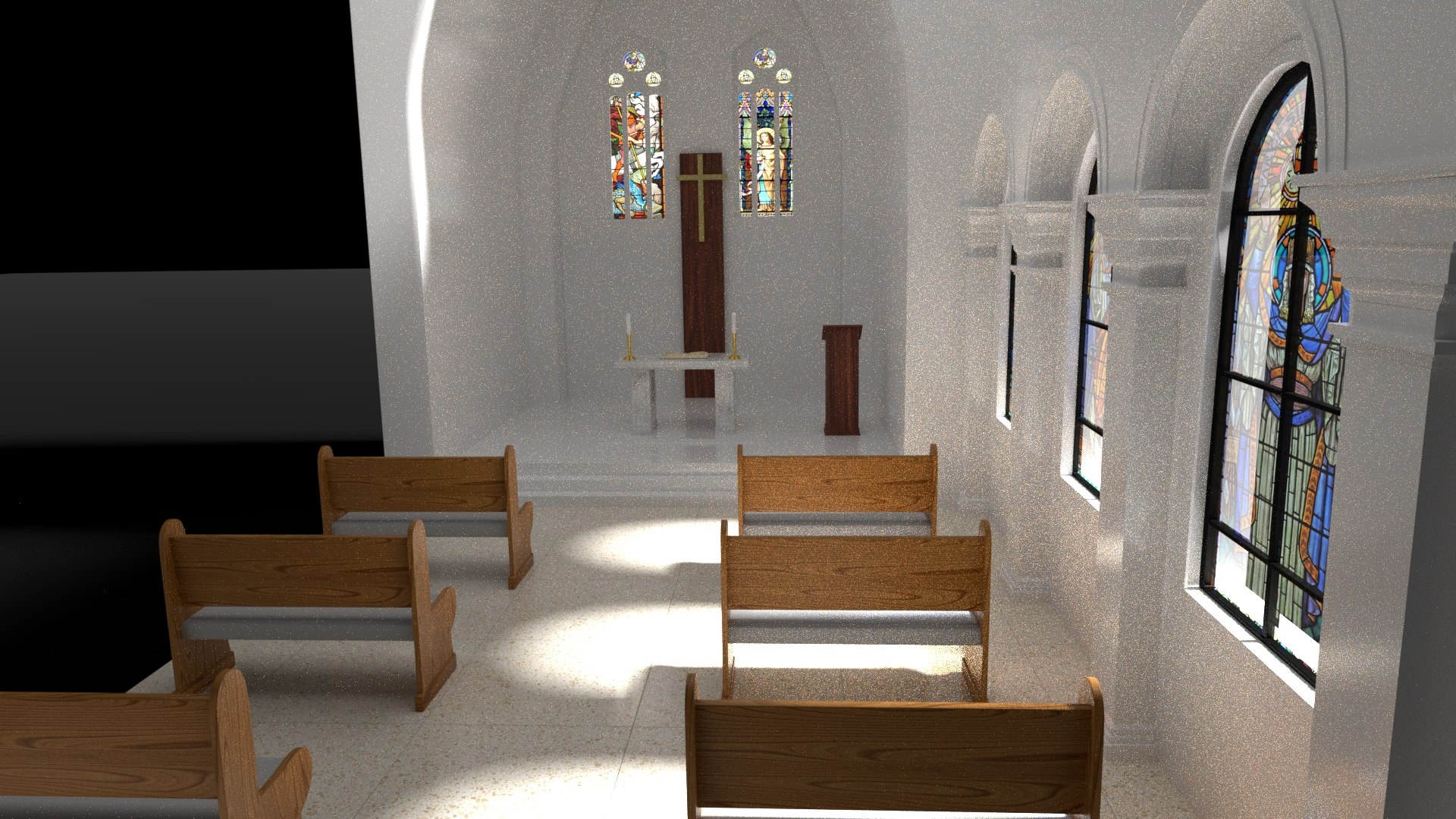 Isometric Church Interior 3D - TurboSquid 2342945