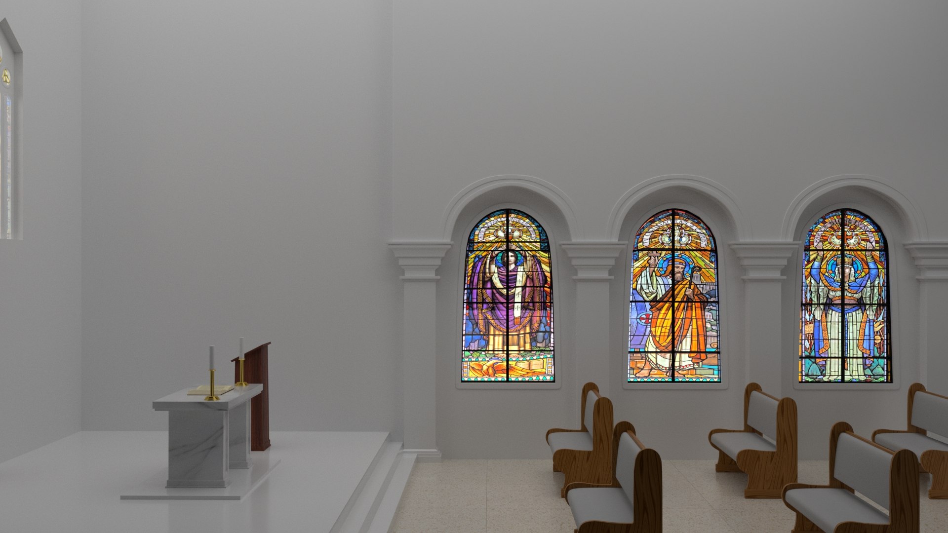 Isometric Church Interior 3D - TurboSquid 2342945