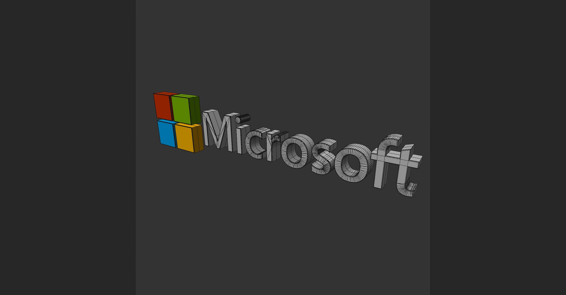 3D Model Microsoft Logo 3d Microsoft LOGO Pbr - TurboSquid 2521619