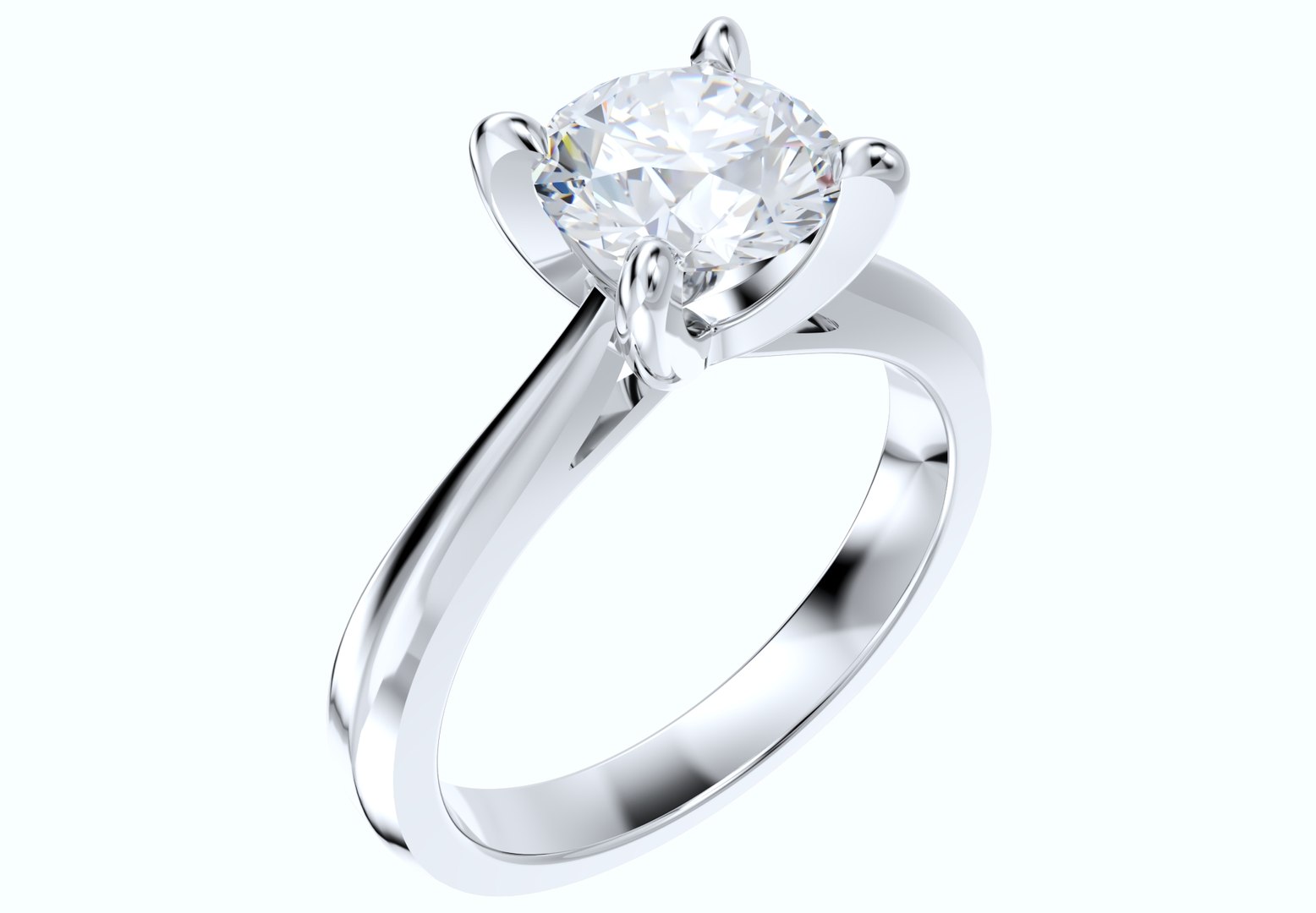 3d Engagement Ring Design Stl Cad File Download Model Size 5 Us Ca5 3d