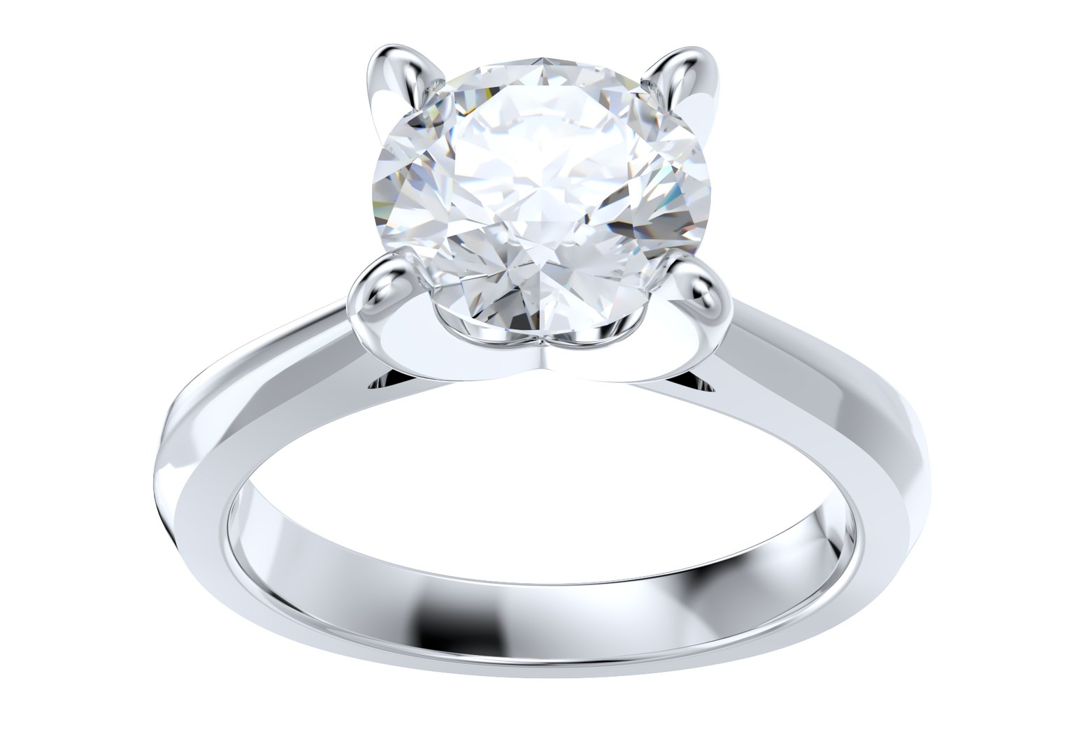 3D Engagement Ring Design STL CAD File Download Model Size 5 US CA5 3D ...