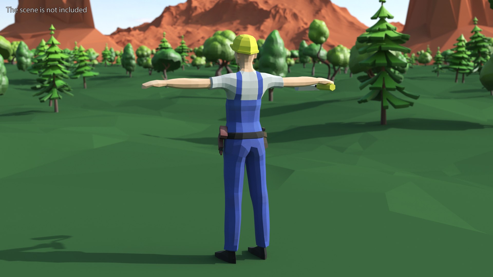 3D Construction Worker Low Poly Rigged For Maya - TurboSquid 2188820