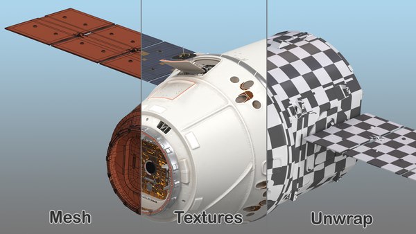 Iss module dragon 3D model - TurboSquid 1607534