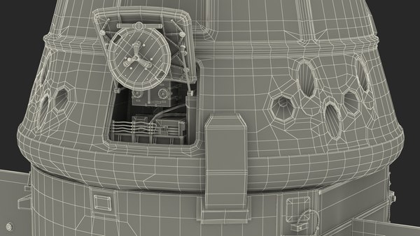Iss module dragon 3D model - TurboSquid 1607534