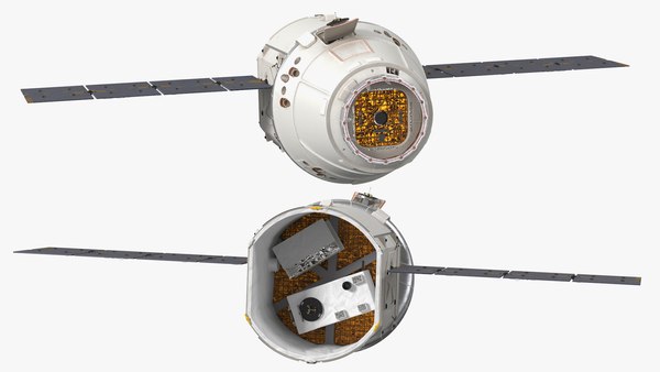 Iss module dragon 3D model - TurboSquid 1607534