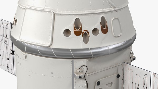 Iss module dragon 3D model - TurboSquid 1607534
