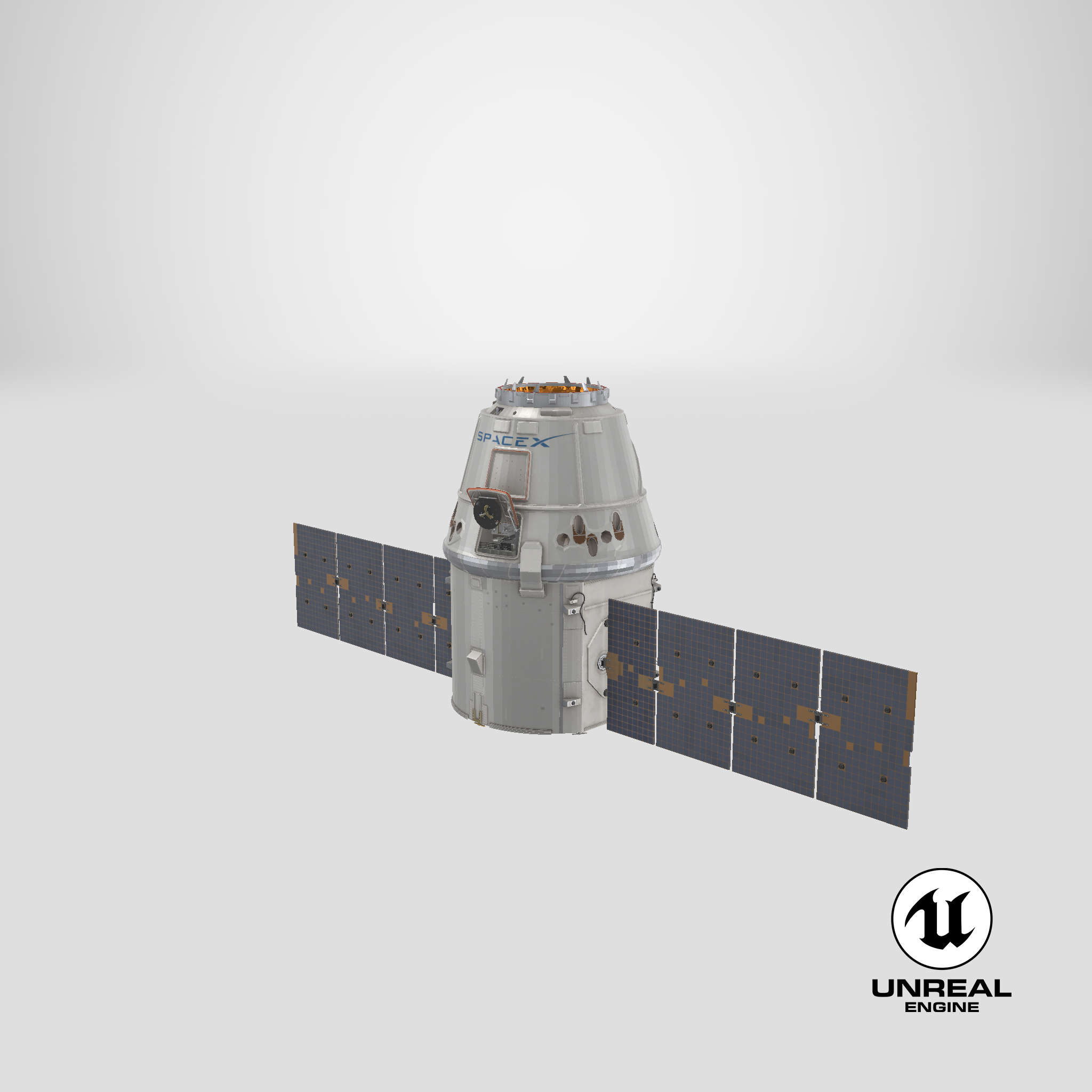 Iss module dragon 3D model - TurboSquid 1607534
