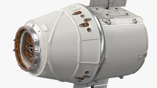 Iss module dragon 3D model - TurboSquid 1607534