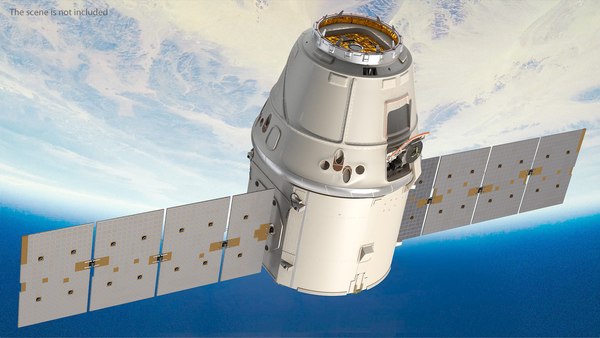 Iss module dragon 3D model - TurboSquid 1607534