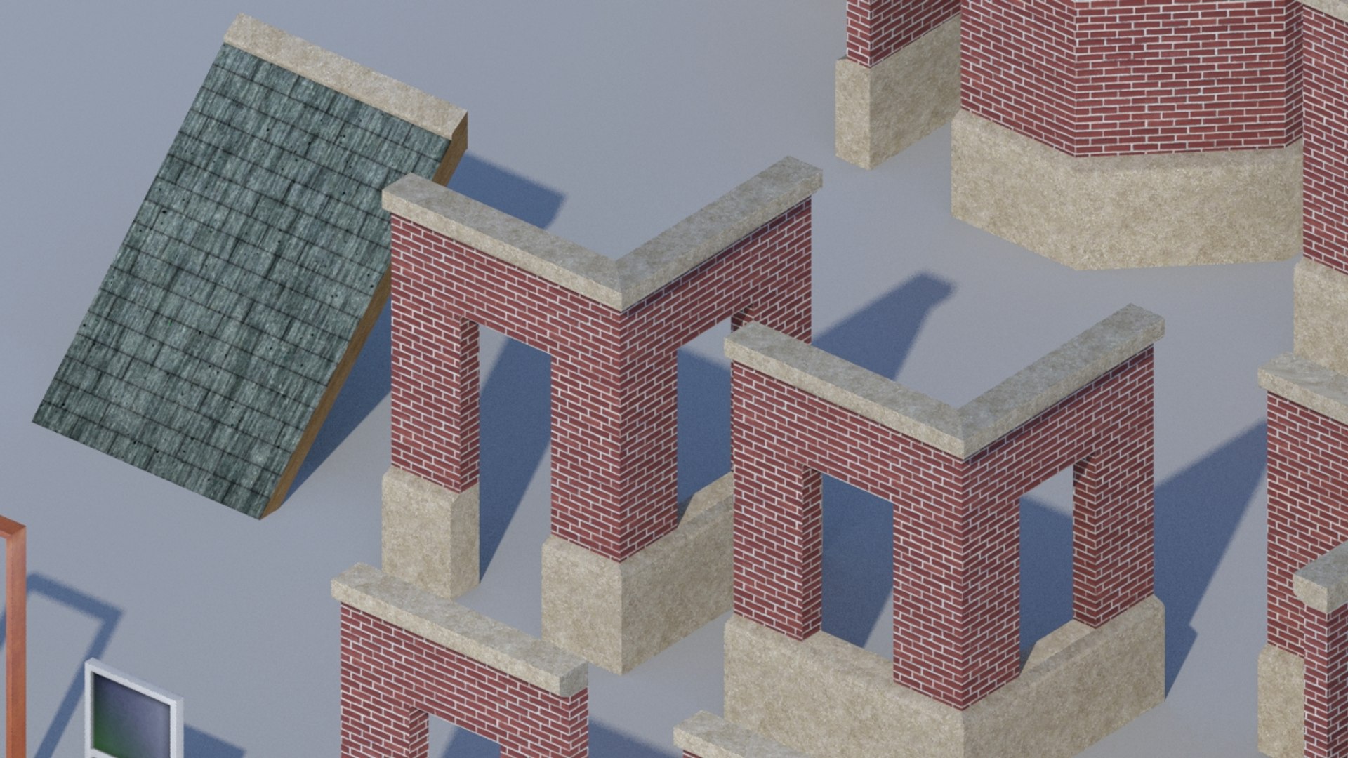 3dsmax Modular Walls Pack