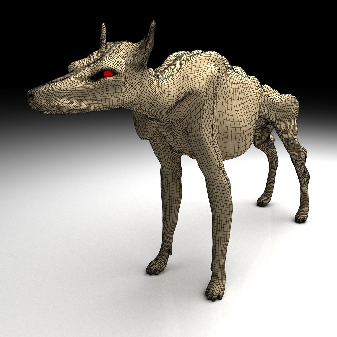 3d Hound Hellhounds Model