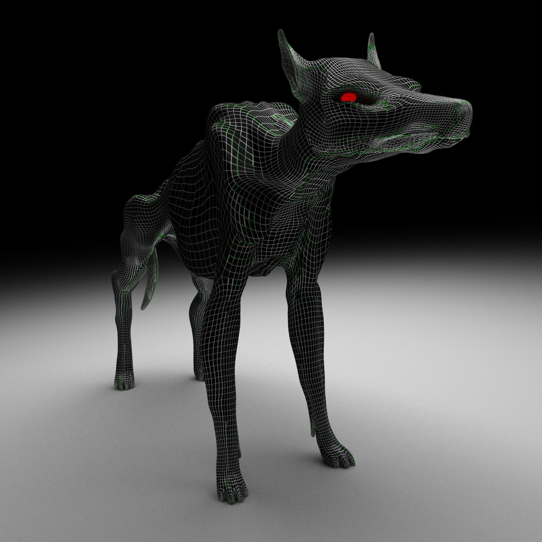 3d Hound Hellhounds Model