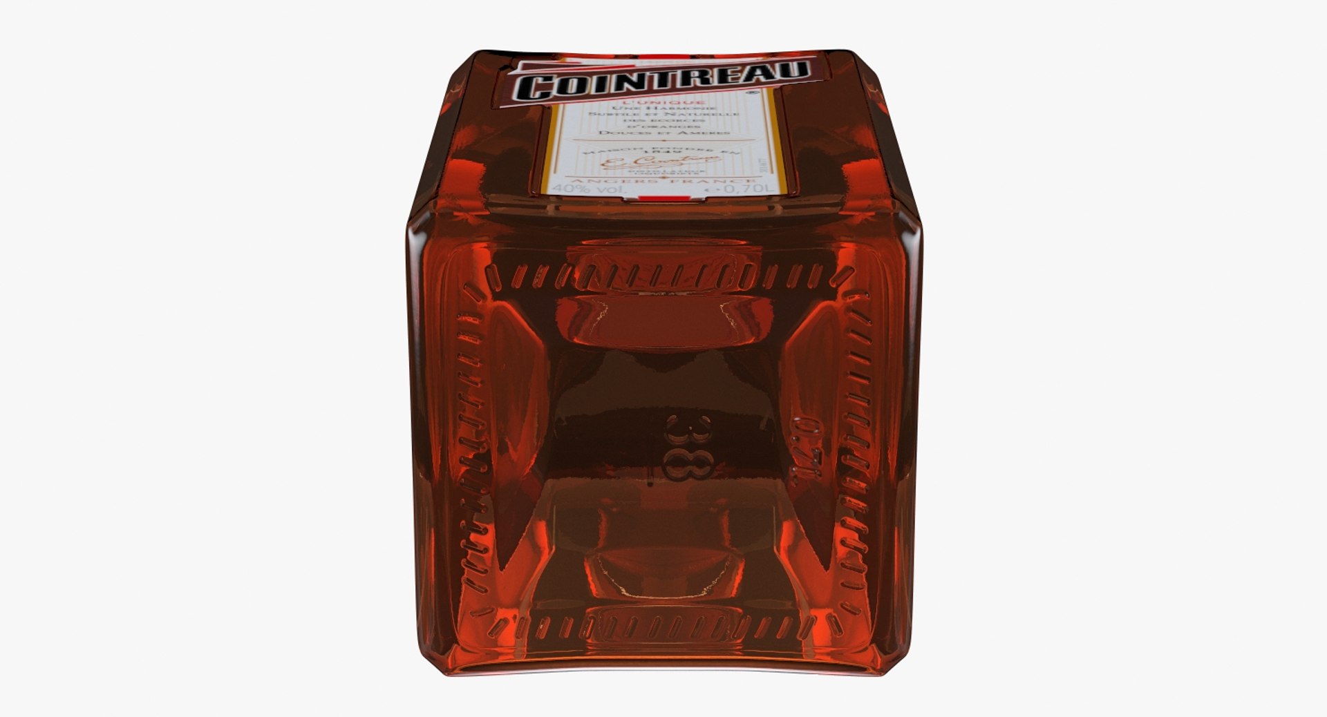 3D Cointreau Orange Liqueur Bottle - TurboSquid 1383074