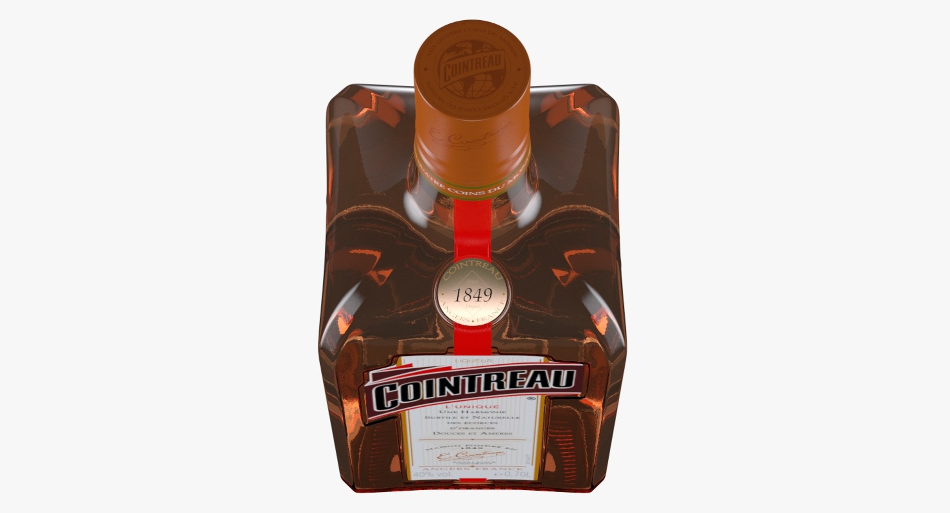 3D Cointreau Orange Liqueur Bottle - TurboSquid 1383074