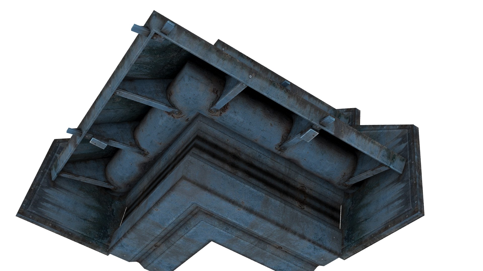 Metal roof 01 04 3D model - TurboSquid 1730115
