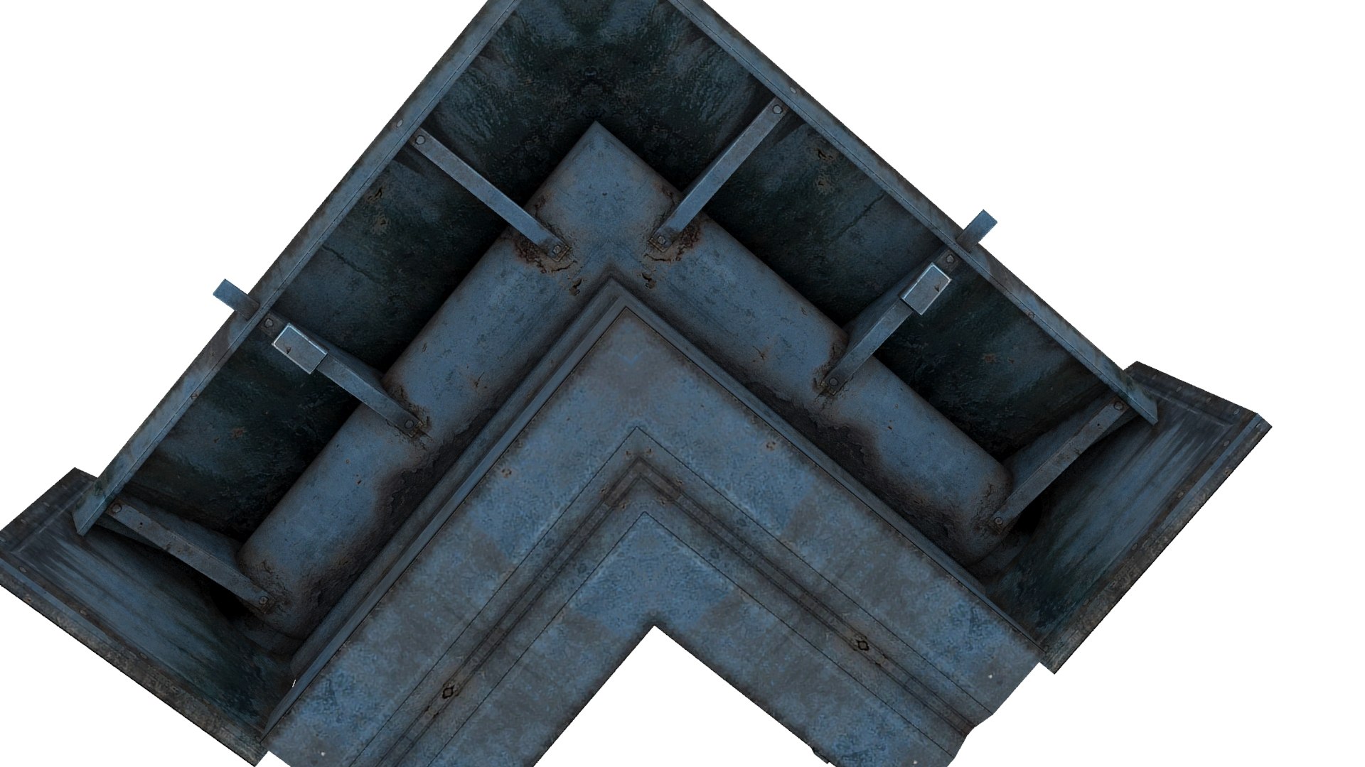 Metal roof 01 04 3D model - TurboSquid 1730115