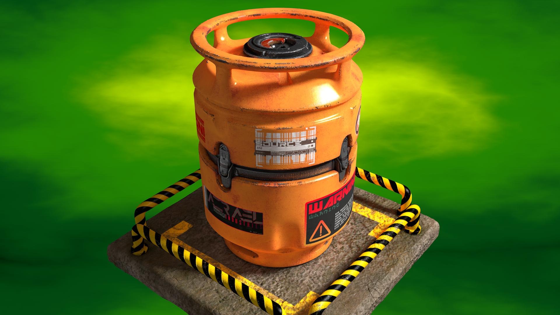 Tank Biohazard Container 3D - TurboSquid 1688759
