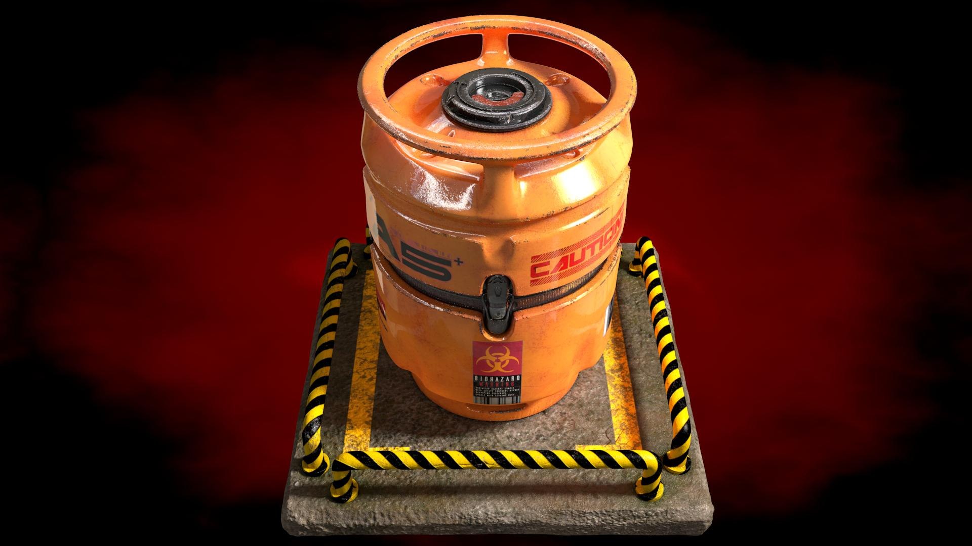 Tank Biohazard Container 3D - TurboSquid 1688759