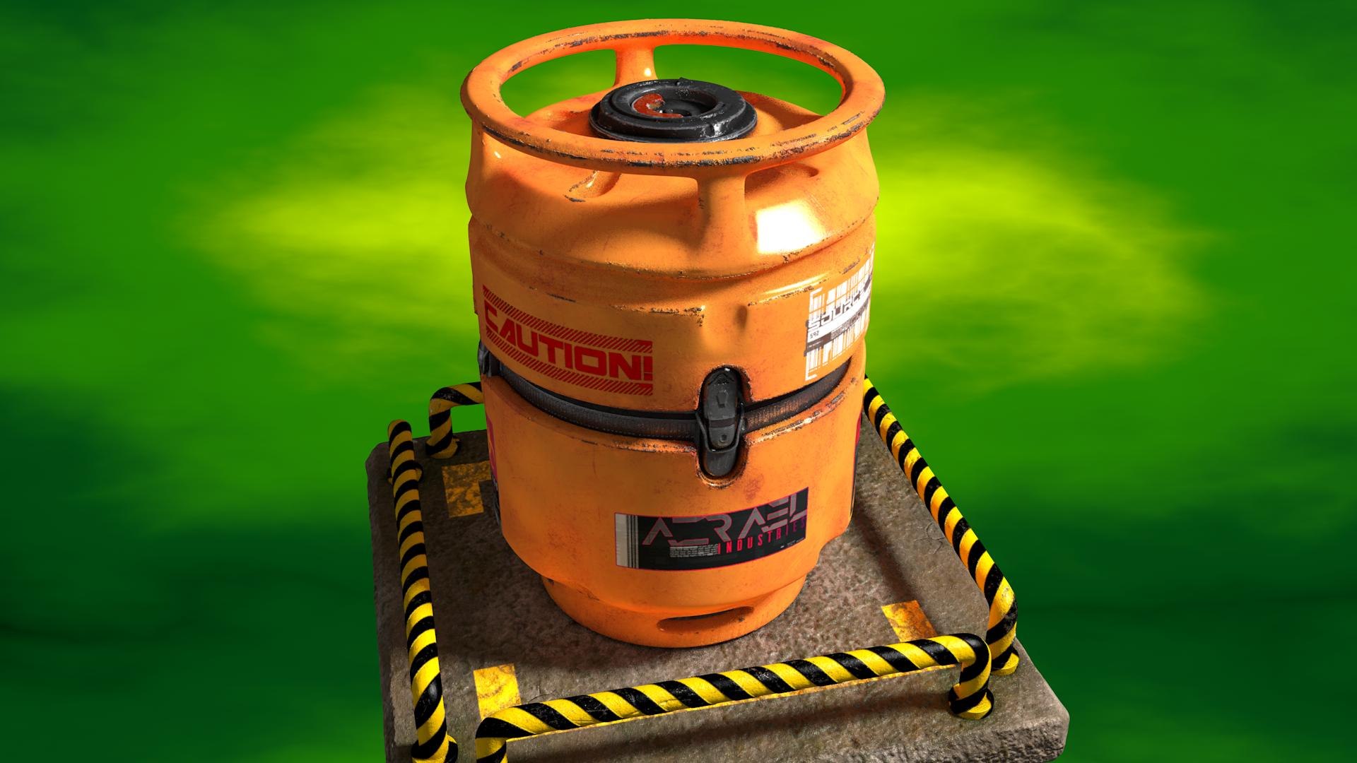 Tank Biohazard Container 3D - TurboSquid 1688759