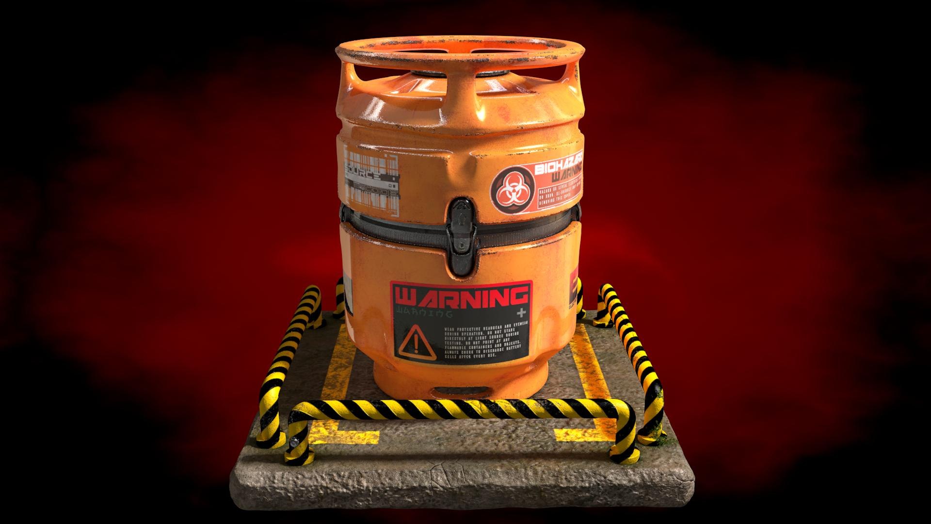 Tank Biohazard Container 3D - TurboSquid 1688759