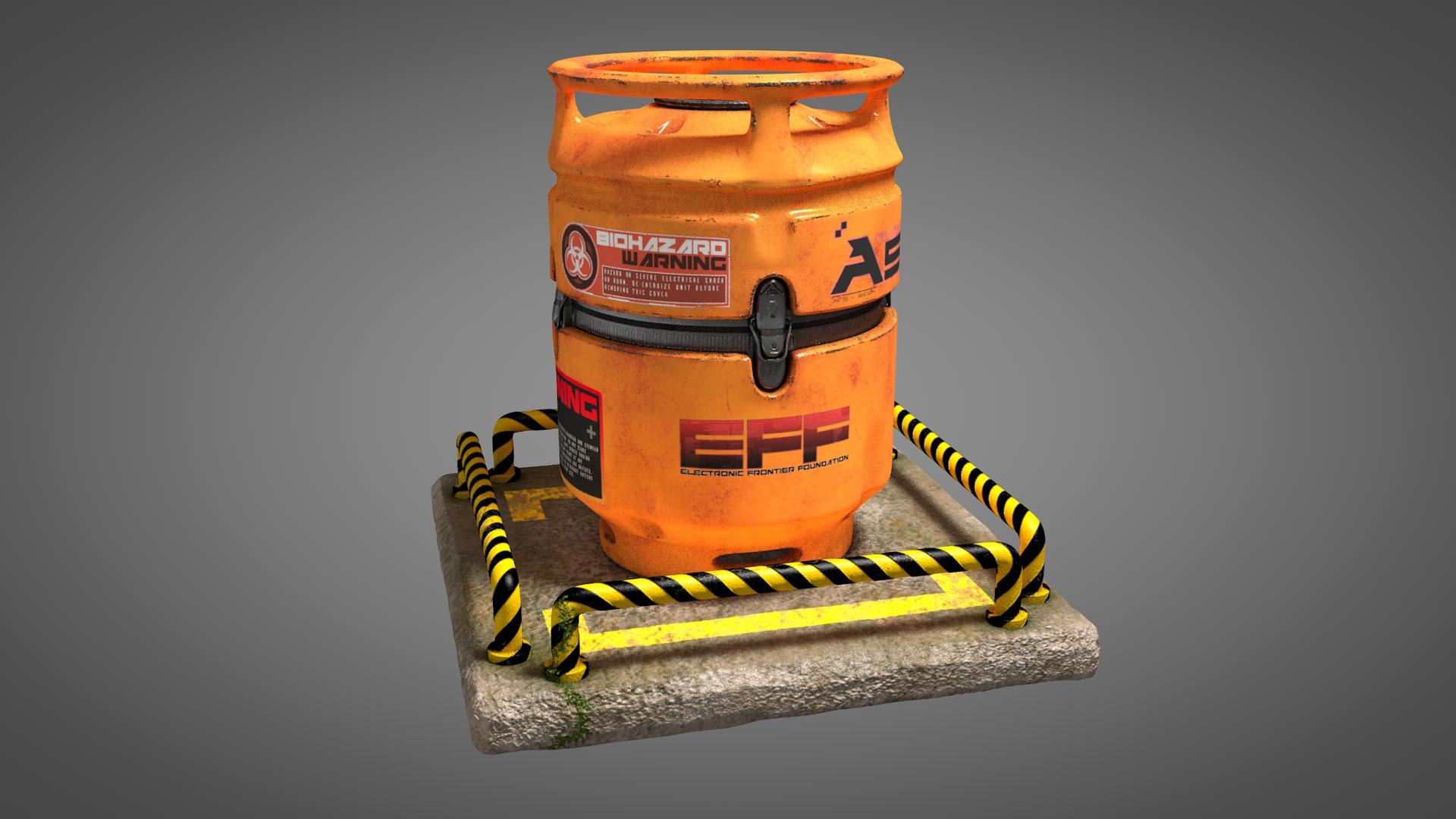 Tank Biohazard Container 3D - TurboSquid 1688759