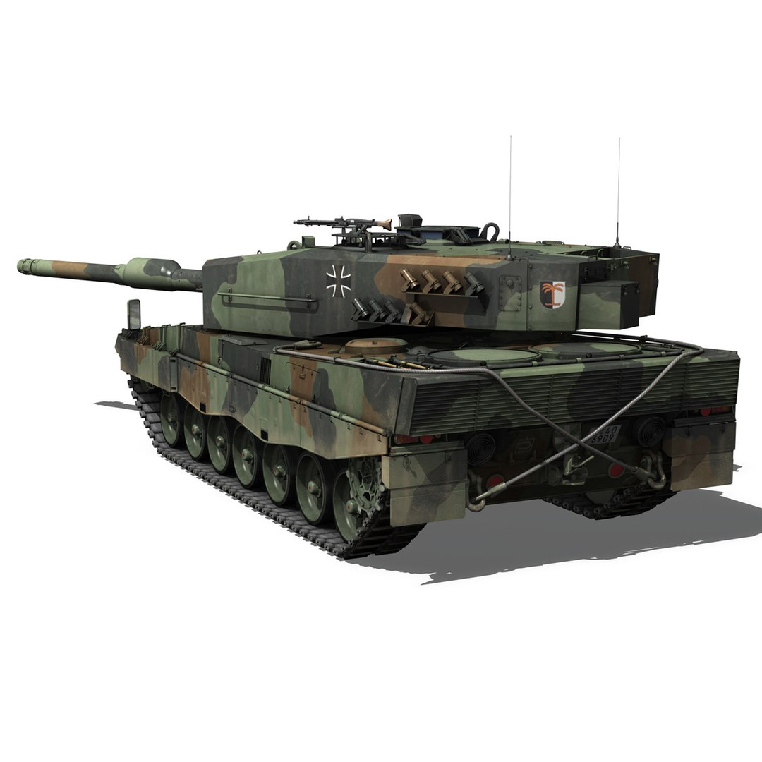 Leopard 2a4 Battle Tank 3d Model