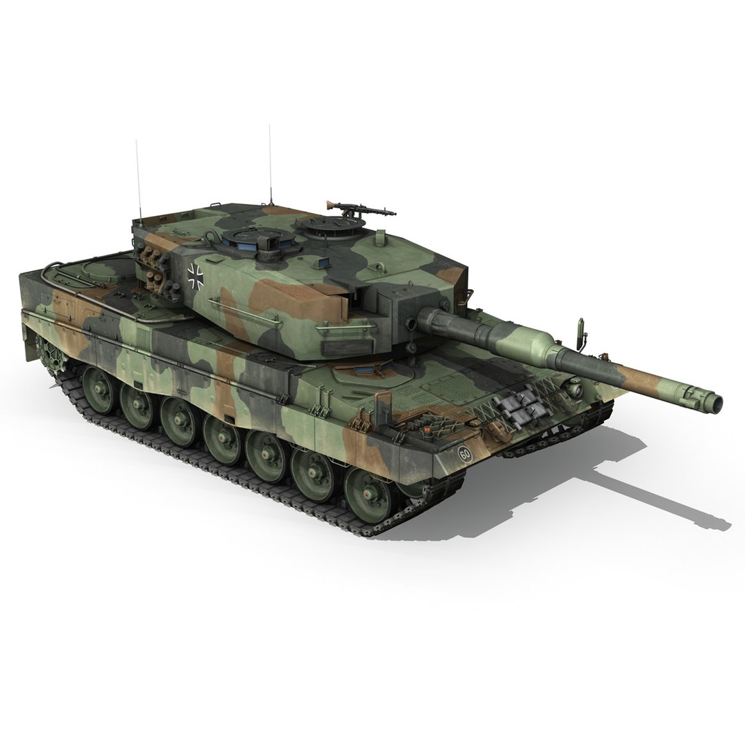 Leopard 2a4 Battle Tank 3d Model