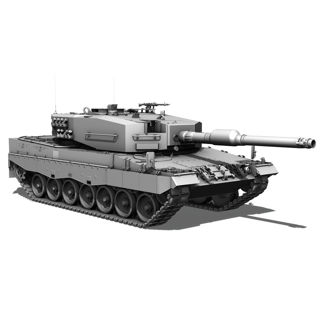 Leopard 2a4 Battle Tank 3d Model