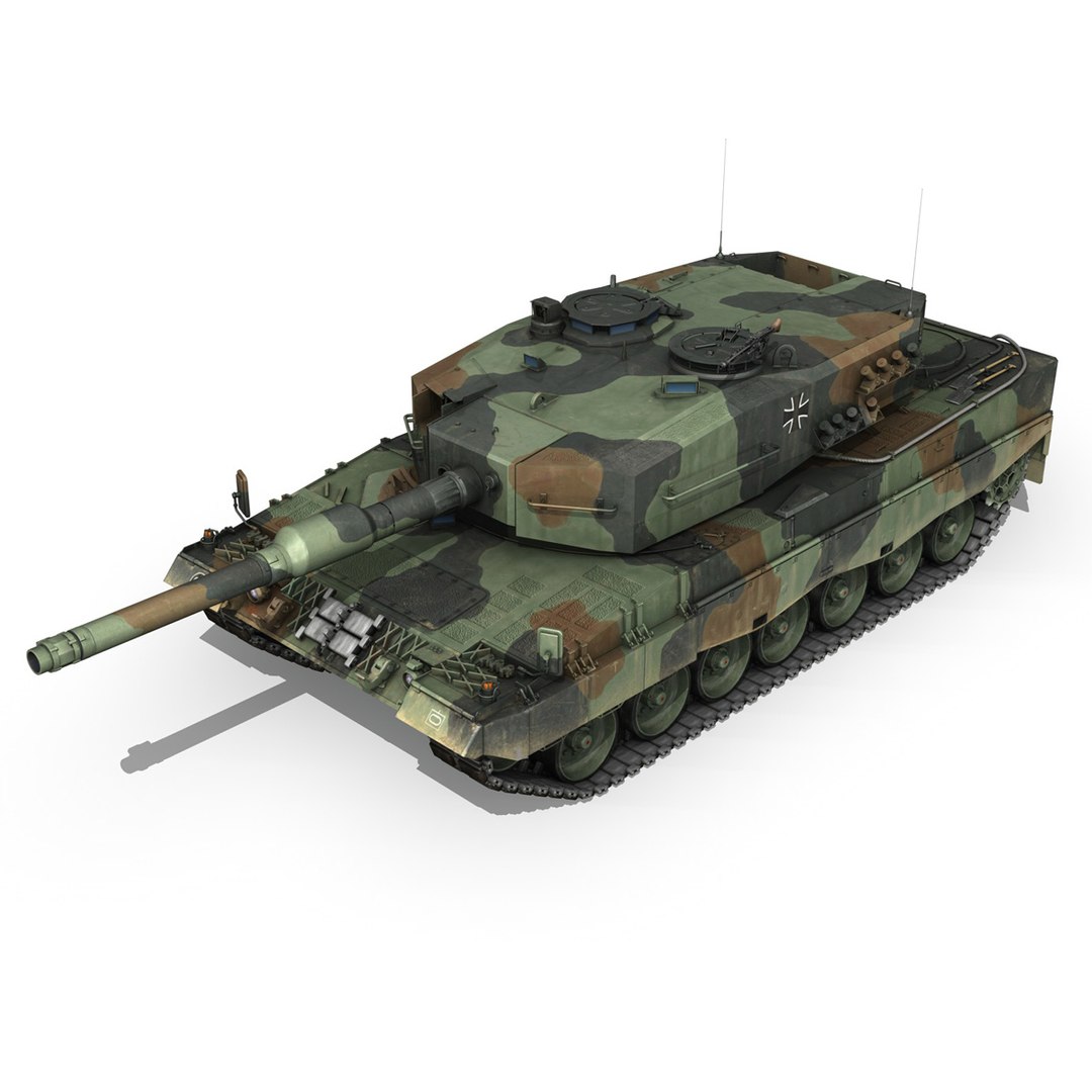 Leopard 2a4 Battle Tank 3d Model
