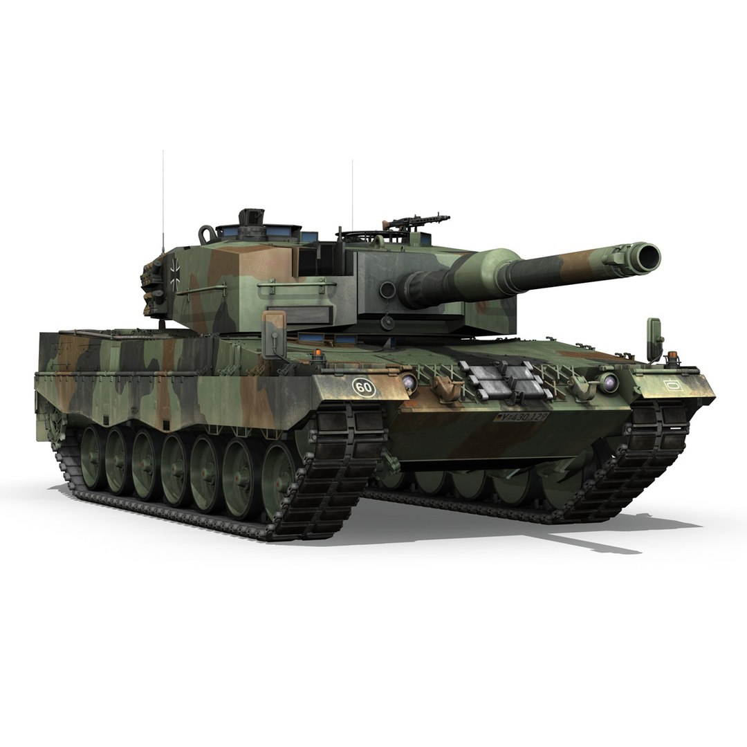 Leopard 2a4 Battle Tank 3d Model