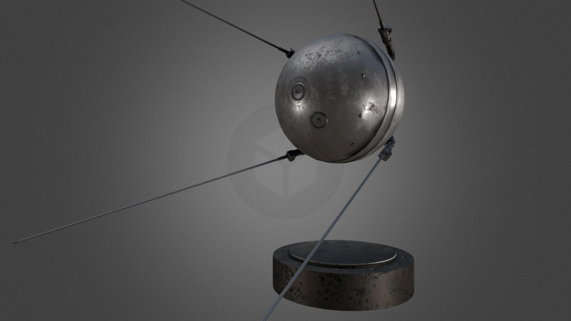 3D Sputnik 1 Model - TurboSquid 1155479